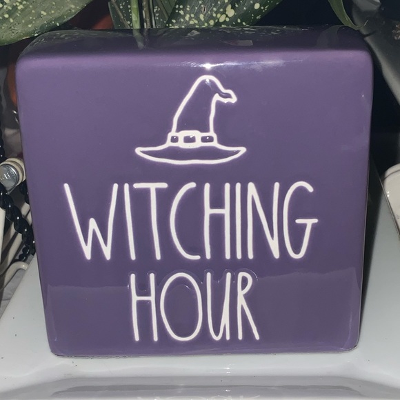 Rae Dunn | Holiday | Rae Dunn Witching Hour Block Sign Table Decor ...